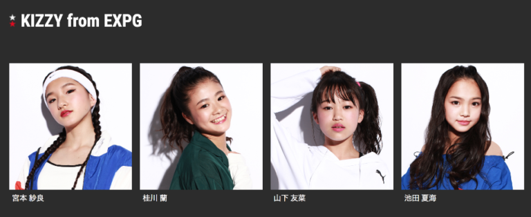 KIZZY歴代メンバー移り変わりとプロフィール【EXPG Lab】
